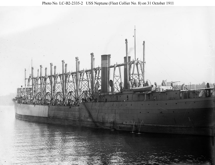 USS Neptune (Fleet Collier No. 8): Photographs