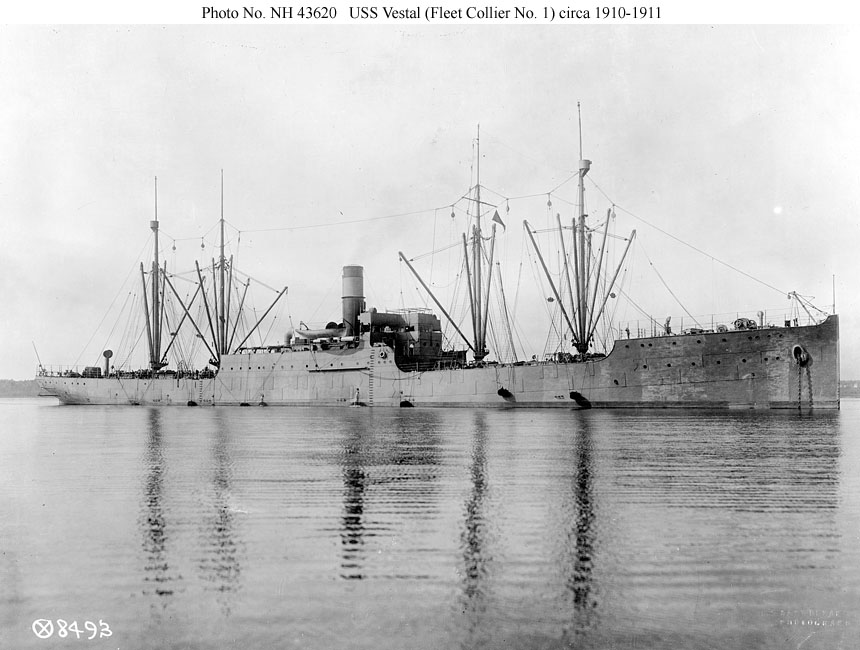 USS Vestal (Fleet Collier No. 1) Class: Photographs