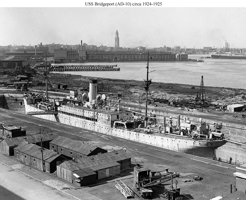 USS Bridgeport (AD-10): Photographs