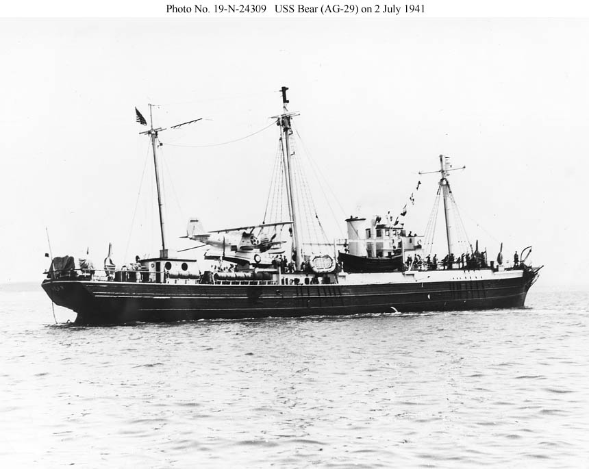 USS Bear (AG-29): Photographs