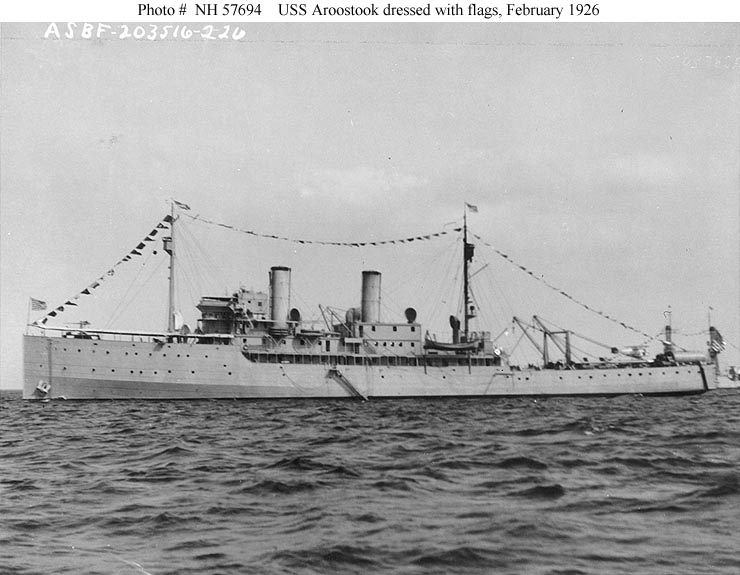 USN Ships--USS Aroostook (CM-3) -- Overall Views taken in 1920-1940