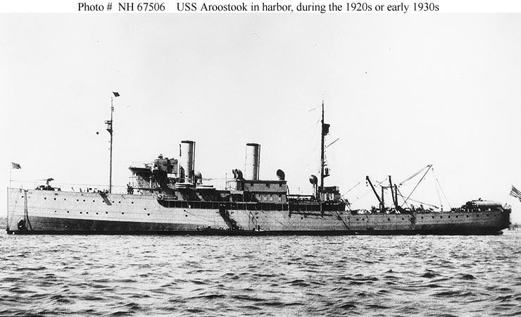 USN Ships--USS Aroostook (CM-3) -- Overall Views taken in 1920-1940