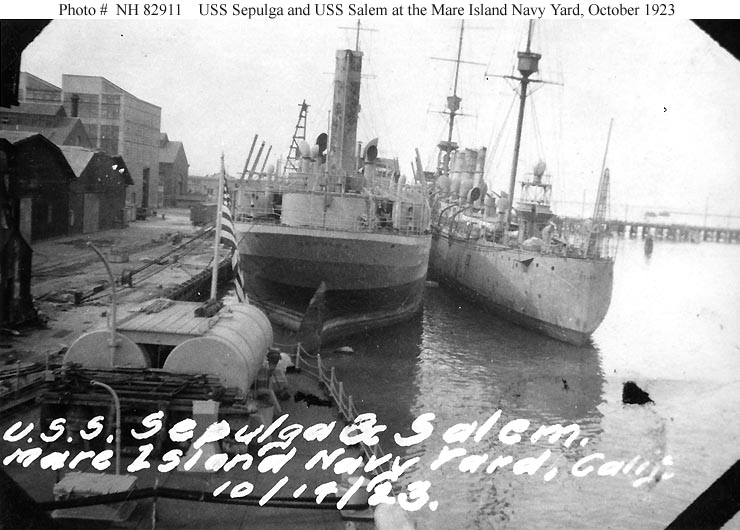 USN Ships--USS Aroostook (CM-3) -- On Board and Close-up Views taken in ...