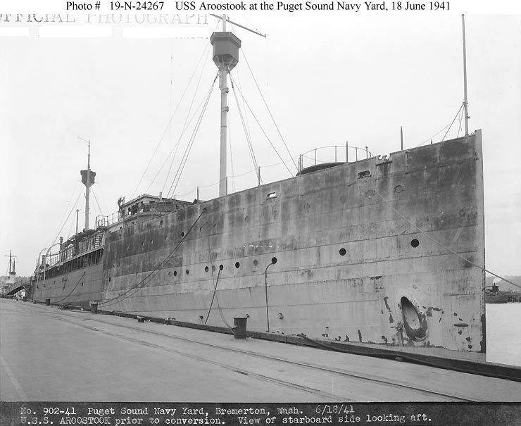 USN Ships--USS Aroostook (AK-44) -- Views taken in 1941-1943