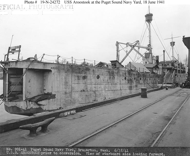 USN Ships--USS Aroostook (AK-44) -- Views taken in 1941-1943